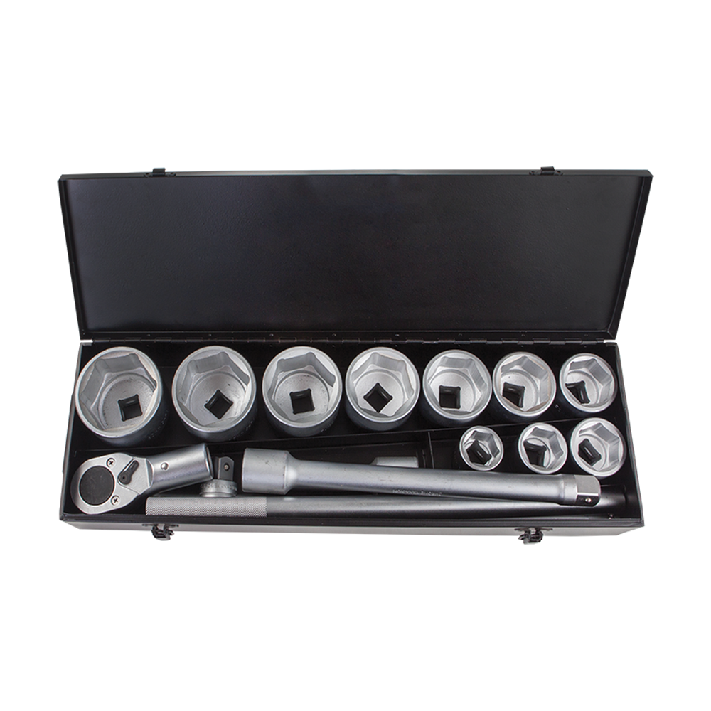 GROZ 1" Hex Sockets Set 14 pcs, KIT/SKT/H/0-1/14/MT – Industrofy