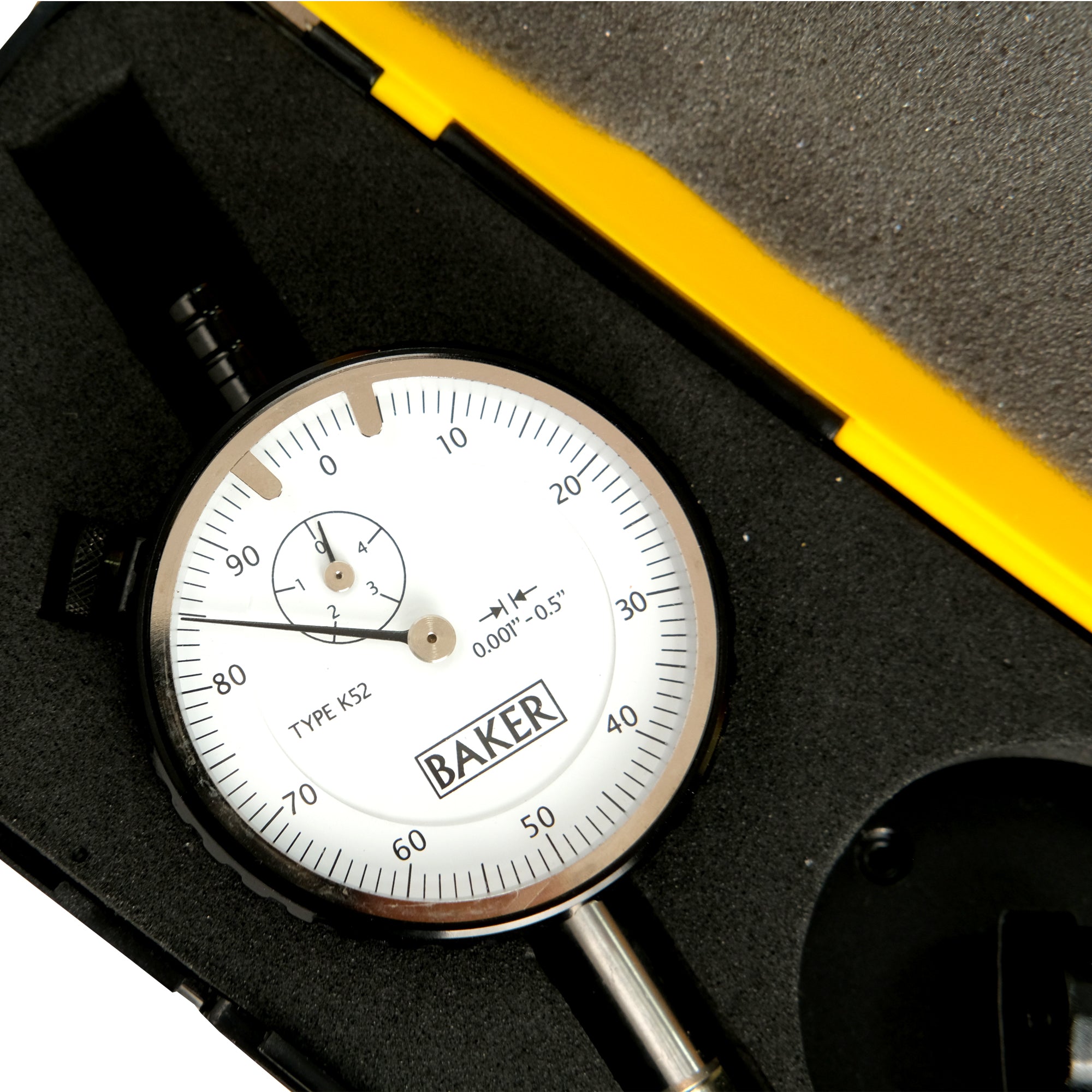 Baker K52 Plunger Type Dial Gage, Reading 0.001", Range 0.5", Graduati ...